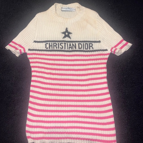 Dior | Tops | Christian Dior Dior Riviera Souvenir Collection Knit ...